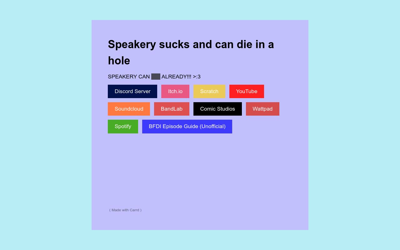Speakery's Website thingy